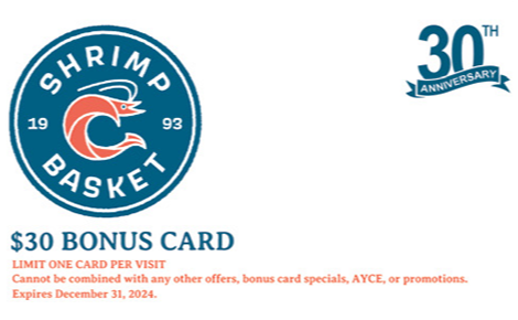 Buy an egift for Shrimp Basket Restaurants LLC